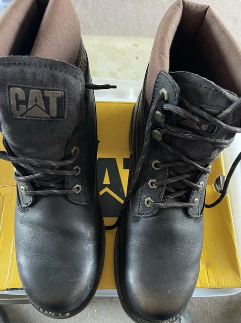 CATERPILLAR CAT MENS Narrate Dark Boots Brown Suede Lace up UK6 EU40 ...