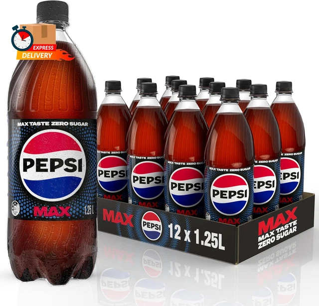 PEPSI MAX ZERO Sugar Cola Soft Drink, 12 X 1.25L $46.97 - PicClick AU