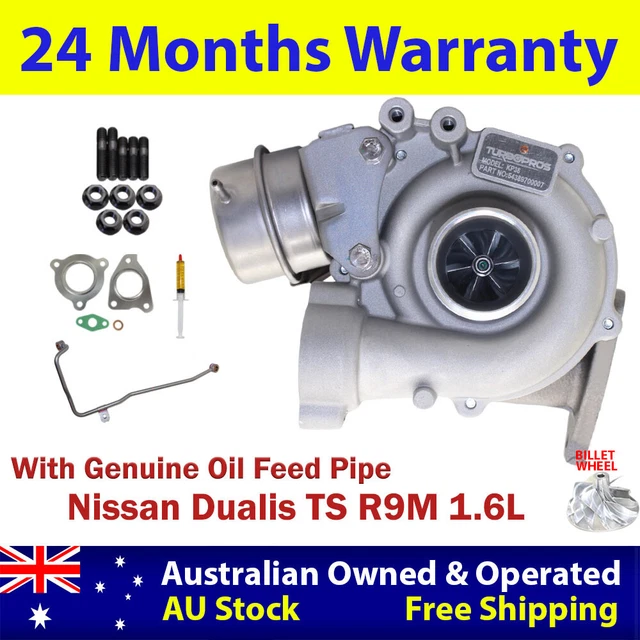 UPGRADE BILLET TURBO+GENUINE Oil Feed Pipe For Nissan Dualis TS R9M 1 ...