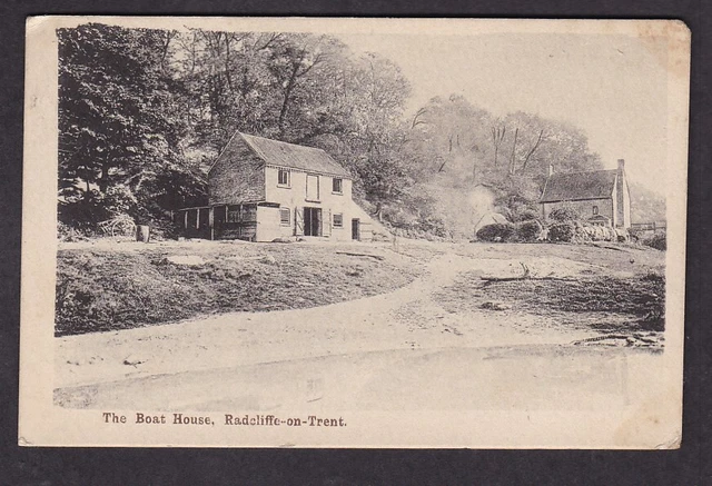 NOTTINGHAM RADCLIFFE-ON-TRENT THE boat house used 1904 fine postmark £8 ...