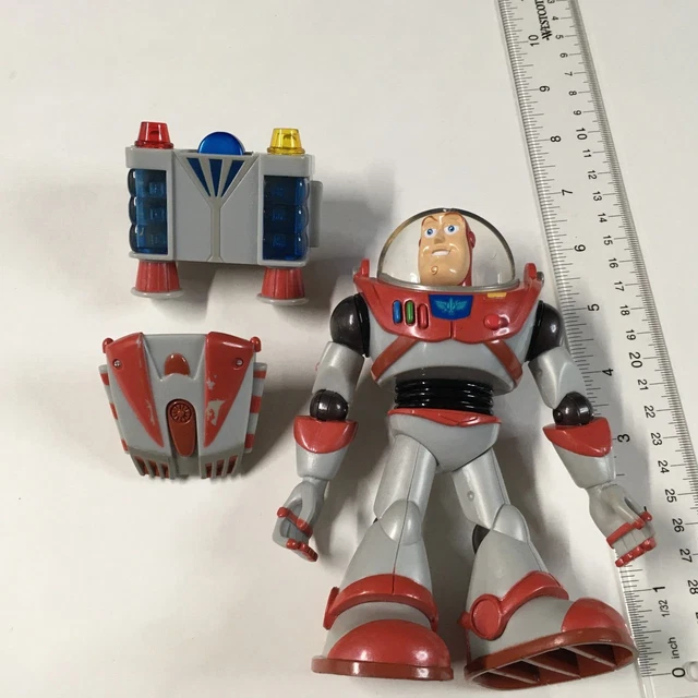 DISNEY PIXAR BUZZ Lightyear Space Rescue Code Red Gray Action Figure w ...