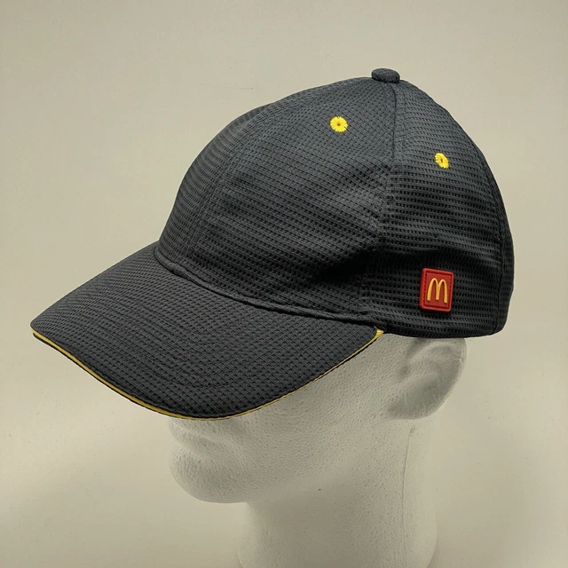 MCDONALDS CREW HAT Employee Work Fast Food Logo Apparel Snap Back ...