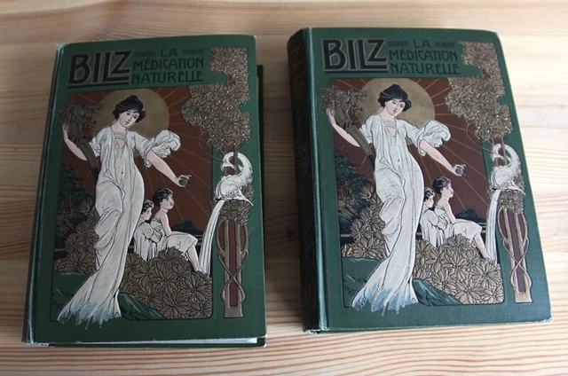 RARE BILZ THE Complete Natural Medication Cardboard in 2 Volumes. ART ...