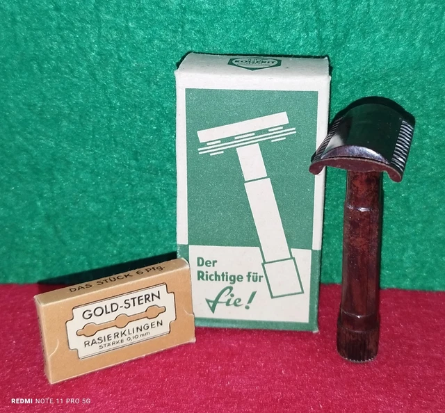 WK2 WW2 GERMAN LW Fallschirmjager Shaving Set Bakelite Razor "ROGERIT ...