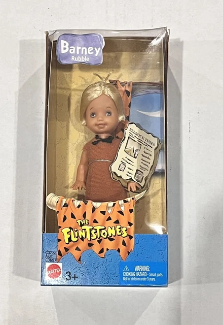 RARE 2003 THE Flintstones Barney Rubble Kelly Tommy Barbie Doll Mattel ...