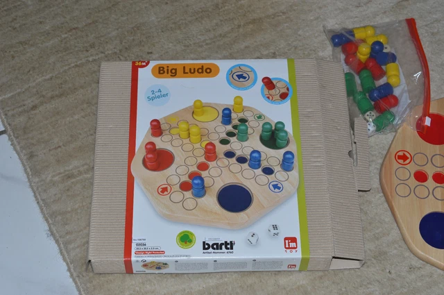 BIG LUDO, MENSCH ärgere dich nicht, groß, Holz EUR 33,00 - PicClick DE