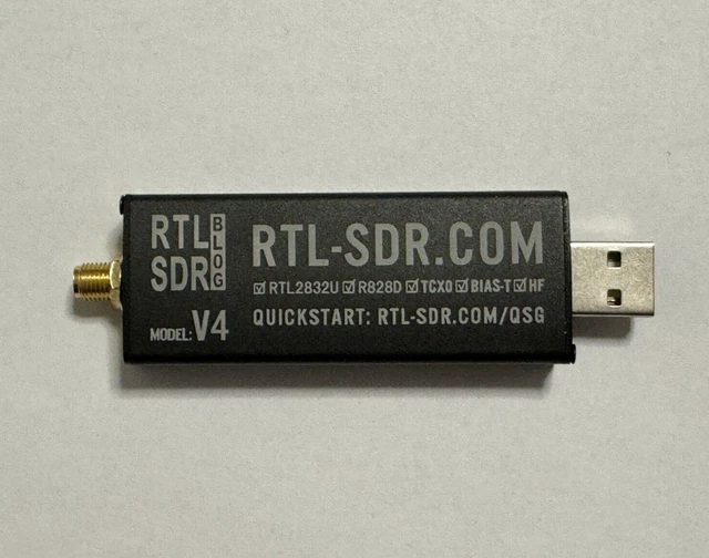 RTL-SDR BLOG V4 original R828D 1PPM HF BiasT SMA Dongle Limited Edition ...