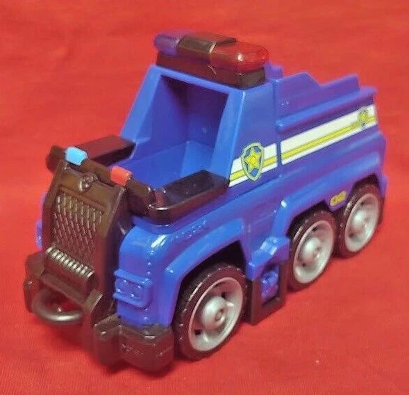 PAW PATROL CHASE Blue Rescue Police Vehicle Car Ride Rare Nick Jr Spin ...