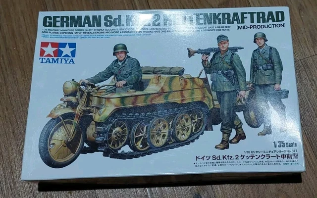 TAMIYA KETTENKRAFTRAD GERMAN Half Track 1/35 Scale Model Kit WW2 Sd.Kfz ...