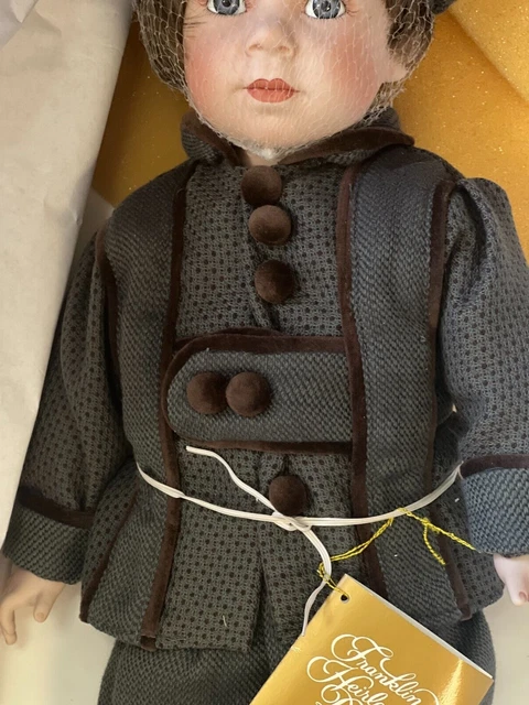 FRANKLIN MINT COCA-COLA Doll Matthew, 19" Heirloom Collector Porcelain ...