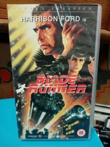 BLADE RUNNER ORIGINAL Version WARNER UK VHS VIDEO 1989 Harrison Ford P ...