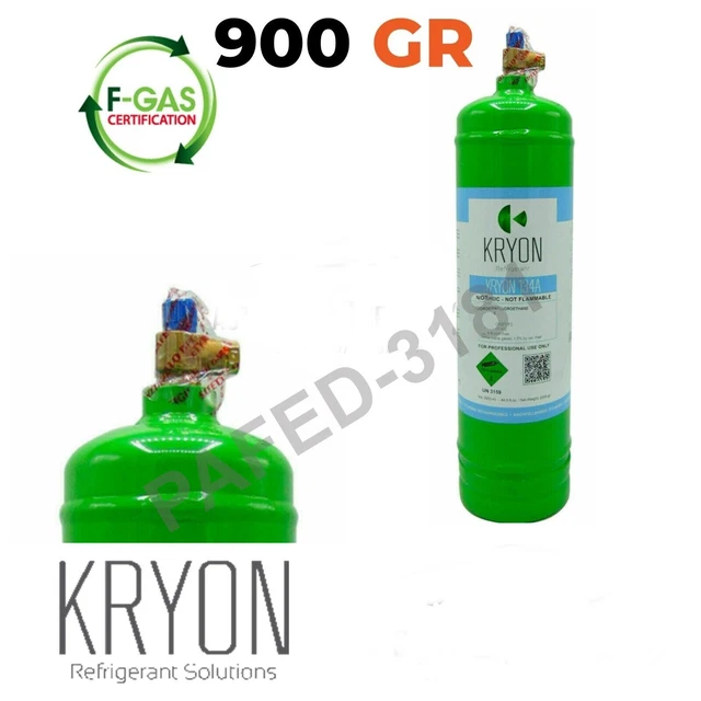 KIT COMPLET RECHARGE DE GAZ RÉFRIGÉRANT R134a BOUTEILLE 900g CLIMATISEUR VOITURE EUR 99,97 ...