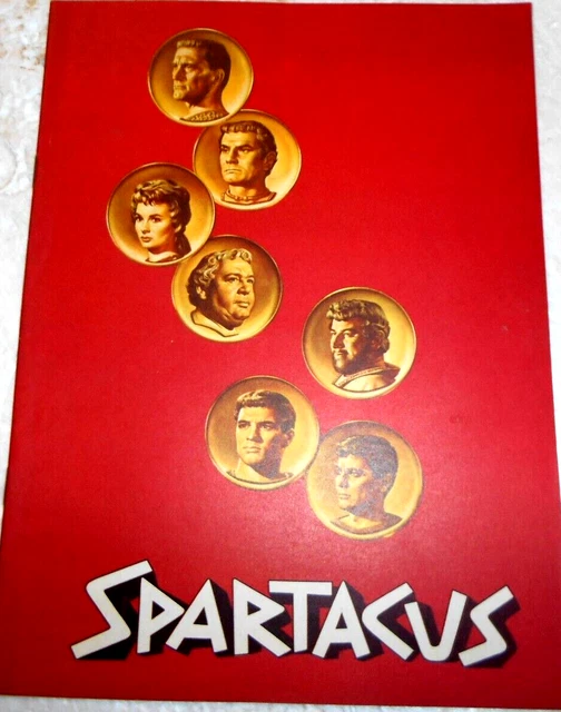 SPARTACUS 1960 ORIG souvenir movie programme Kirk Douglas Jean Simmons ...