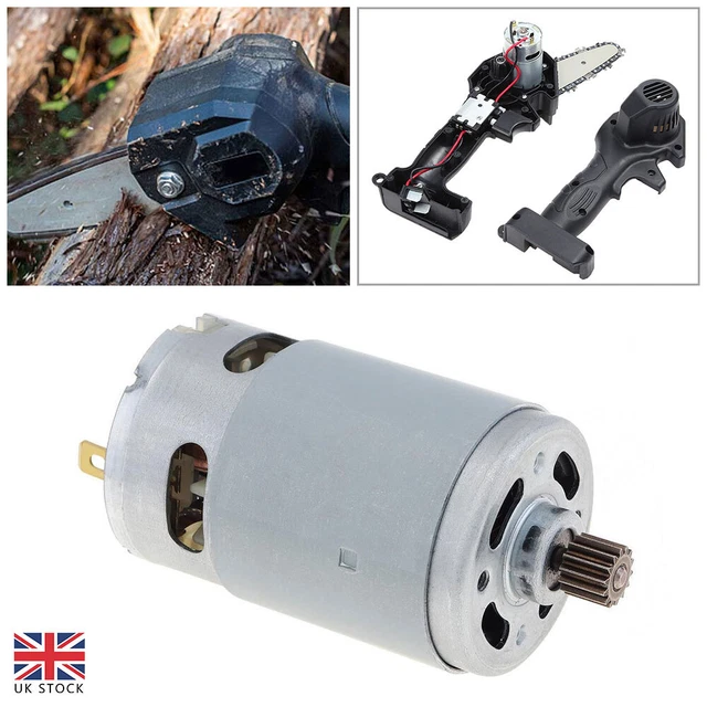 UK DC 21V RS550 Micro Motor 29800RPM Electric Saw Motor with 14 Teeth 8 ...
