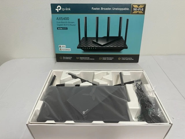 TP-LINK AX5400 DUAL-BAND Gigabit Wi-Fi 6 Router (Archer AX73) NEW $110. ...