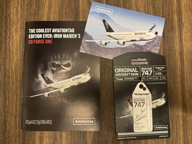 AVIATIONTAG : BOEING 747-400 : Ed Force One / Iron Maiden : White ...