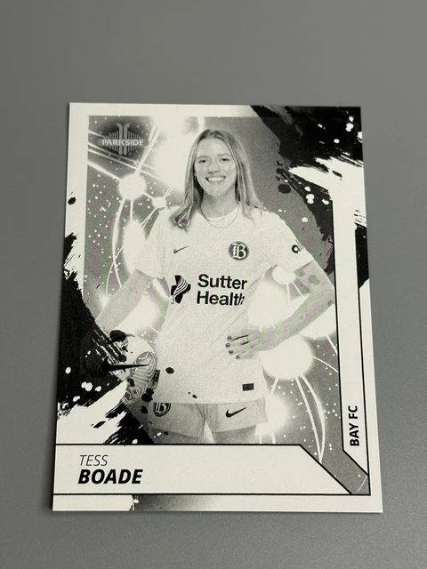TESS BOADE 2024 Parkside NWSL Volume 1 noir et blanc parallèle #194 Bay ...