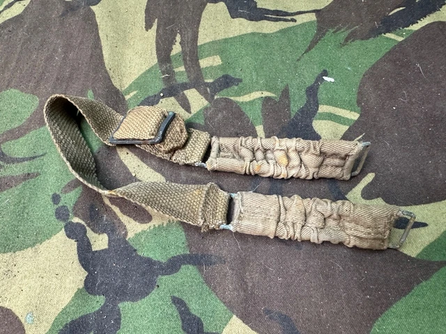 ORIGINAL WW2 BRITISH Army Brodie / Turtle Helmet Early Sprung Chinstrap ...