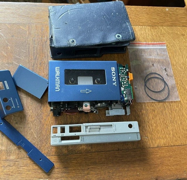 VINTAGE SONY WALKMAN TPS L2 Walkman Leather Case RARE Walkman PARTS ...