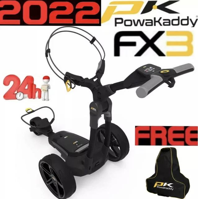 POWAKADDY FX3 ELECTRIC Golf Trolley Stealth Black Edition 24 Hour ...