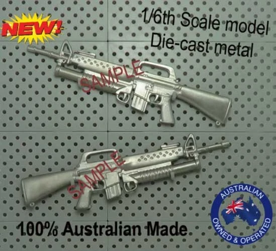 M16 RIFLE WITH M203 Grenade Launcher - (METAL) - Made in Australia $30. ...