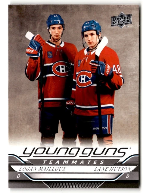 LOGAN MAILLOUX / Lane Hutson 2024-25 Upper Deck Young Guns Teammates ...