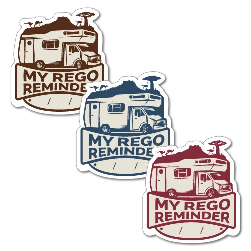 Vehicle Rego Reminder Decal 3-Pack My Rego Reminder Car Registration ...