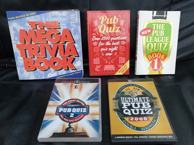 PUB QUIZ / Trivia / General Knowledge Book & DVD Bundle Pub League ...