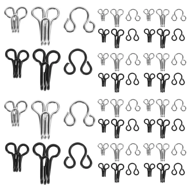 60 PCS METAL Hook Clasps For Clothing Invisible And Adjustable For ...