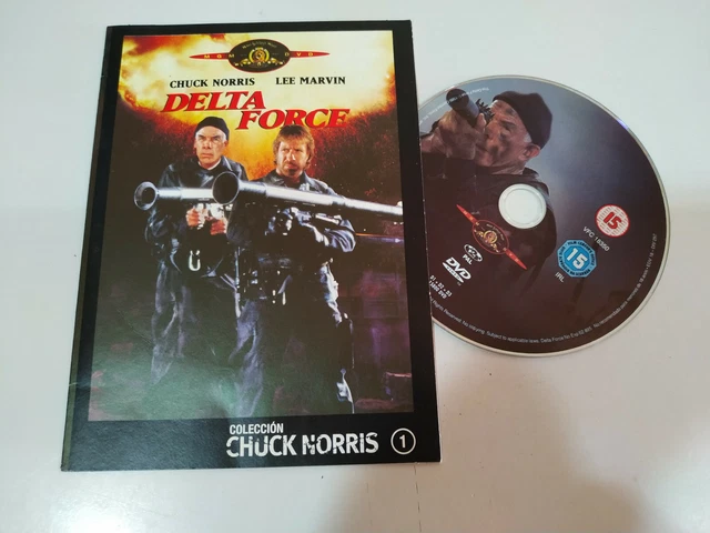 DELTA FORCE CHUCK Norris Lee Marvin DVD sobre de Carton Espagnol Livre ...
