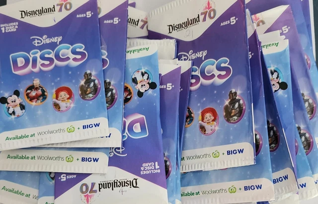 WOOLWORTHS DISNEY DISCS 2025 Full Complete Set of 40 Discs & Cards Free ...