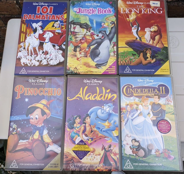 DISNEY VHS TAPES Bulk Lot of 18 Videos + 7 Extras $79.00 - PicClick AU