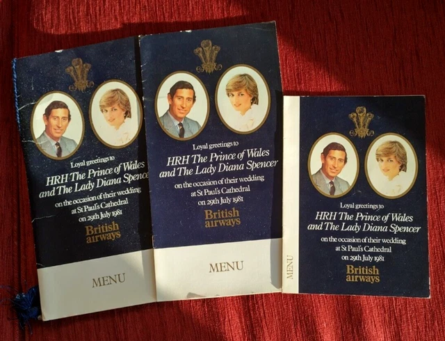 VERY RARE BRITISH Airways Concorde, First Class and Club Royal Wedding ...