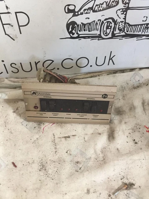 CARAVAN/MOTORHOME 12V BATTERY Meter Indicator/ Distributing Panel £12. ...