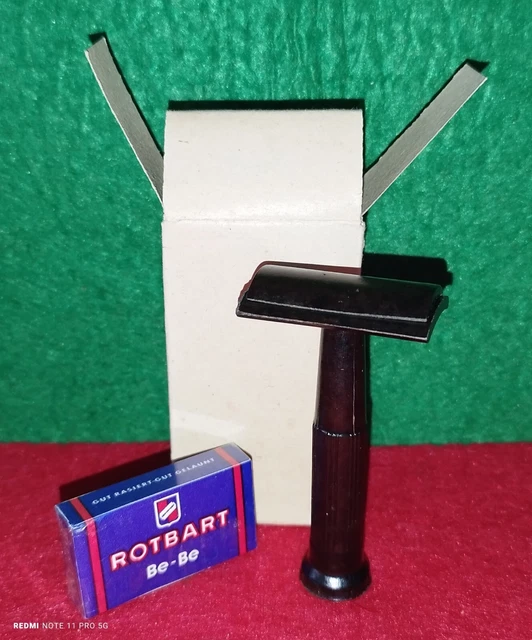 WK2 WW2 GERMAN LW Fallschirmjager Shaving Kit Bakelite safety Razor ...