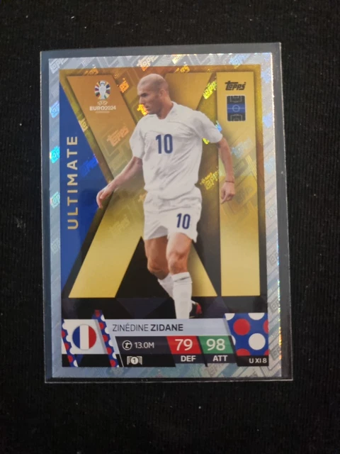 TOPPS MATCH ATTAX Uefa Euro 2024 Germany Zidane #Uxi 8 Ultimate France ...