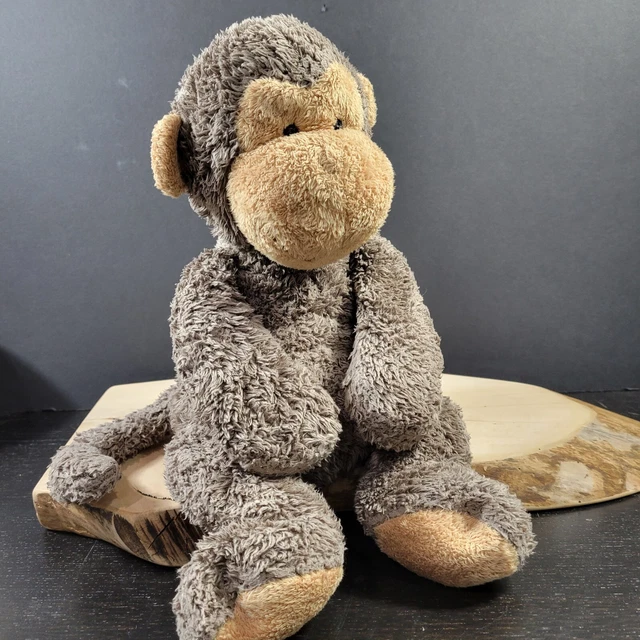 POTTERY BARN KIDS PBK Monkey Brown Tan Floppy Soft 16" Huggable HTF ...