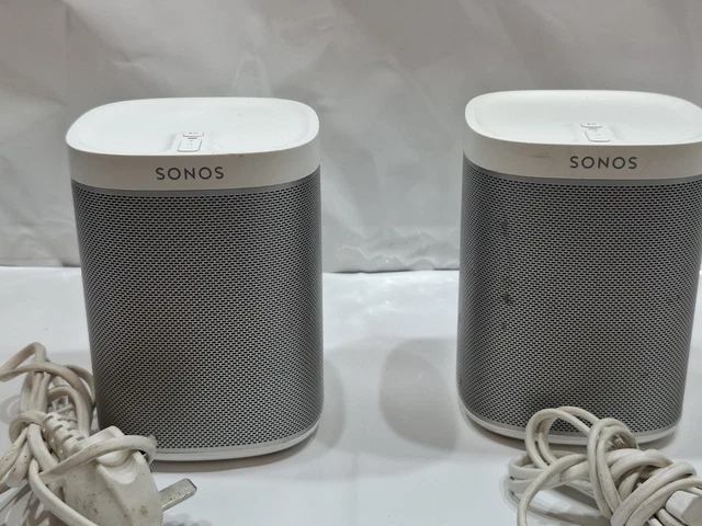 SONOS PLAY:1 COMPACT Wireless Smart Speaker White x2 Good Working ...