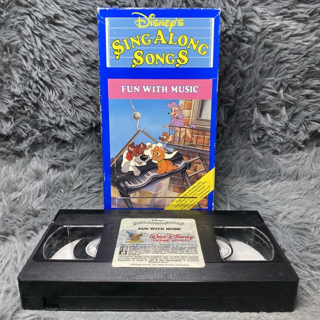 DISNEYS SING ALONG Songs - Fun With Music VHS Tape 1989 Classic Kids Show £23.61 - PicClick UK