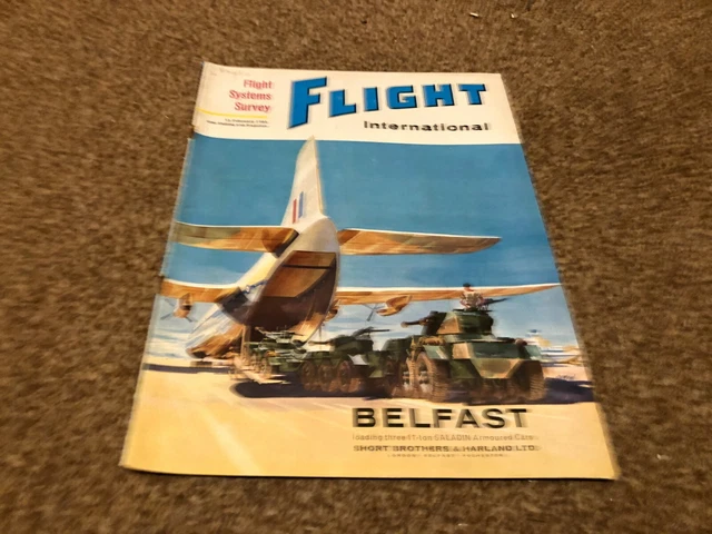 AC75 FLIGHT INTERNATIONAL Magazine Cover Page 11X8 Short Brothers ...