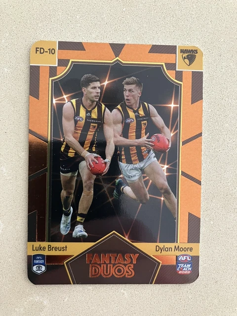 2023 AFL TEAMCOACH Fantasy Duos - Hawthorn Luke Breust / Dylan Moore FD ...
