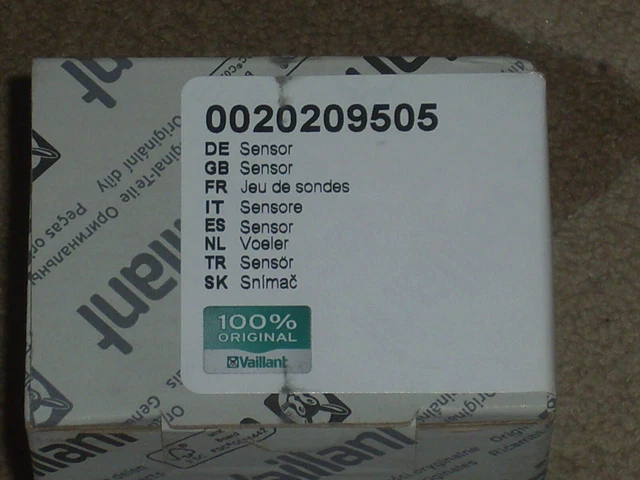 VAILLANT CO SENSOR 0020209505 EUR 80,00 - PicClick DE