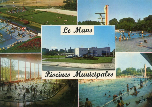 CARTE LE MANS Piscines Municipales en multivues EUR 3,45 - PicClick FR