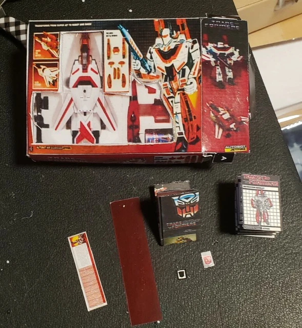 TRANSFORMERS WST G1 jetfire box "no figure"manual-catalog-specs-decoder ...