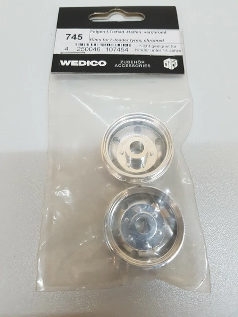 WEDICO 745 CHROME Plated Rims for Low Loader Tires £12.93 - PicClick UK
