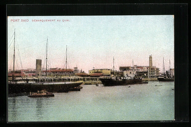 CPA PORT SAID, Debarquement au Quai EUR 5,00 - PicClick FR