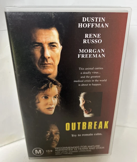OUTBREAK, DUSTIN HOFFMAN, Morgan Freeman, VHS Tape, Vintage Video ...