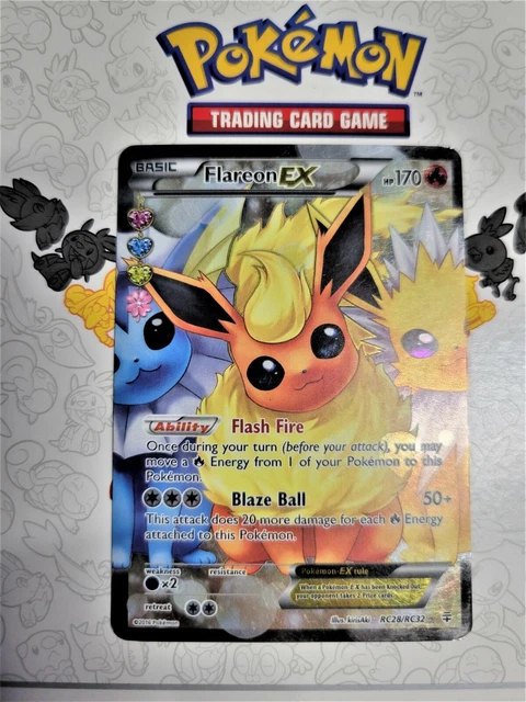 CARTE POKÉMON FLAREON EX RC28/RC32 Generations Ultra Rare - Bon état ...