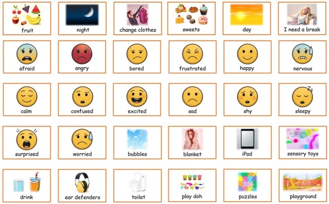 FLASH CARDS - Autism ADHD PECS Visual Aid SEN Speech Support SALT ...