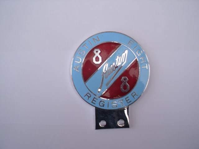 AUSTIN EIGHT REGISTER Badge - New - Badge Bar Fitting £22.99 - PicClick UK